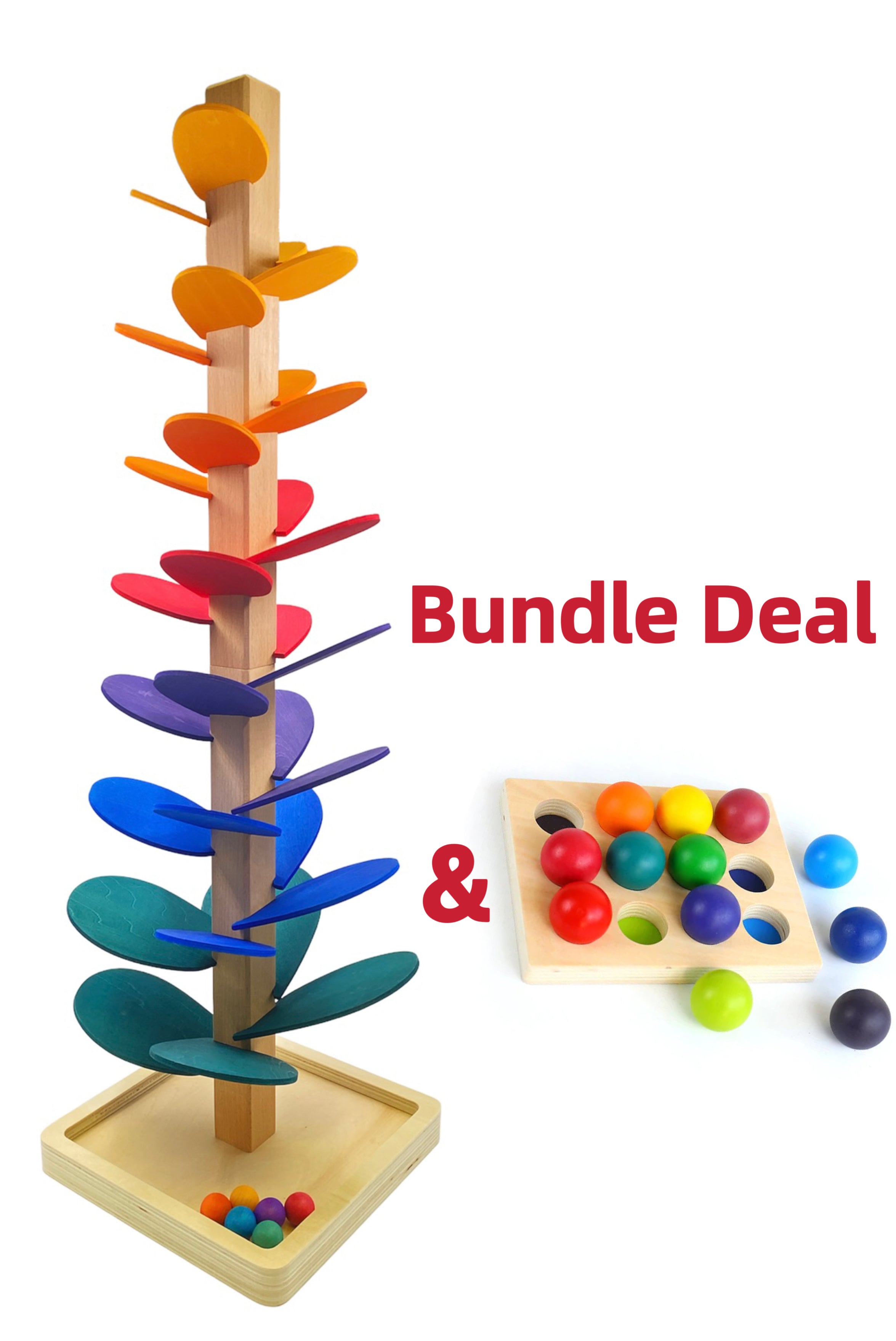 **Bundle Deal**NEW Large Marble Tree in Primary Rainbow Colors – Nature ...