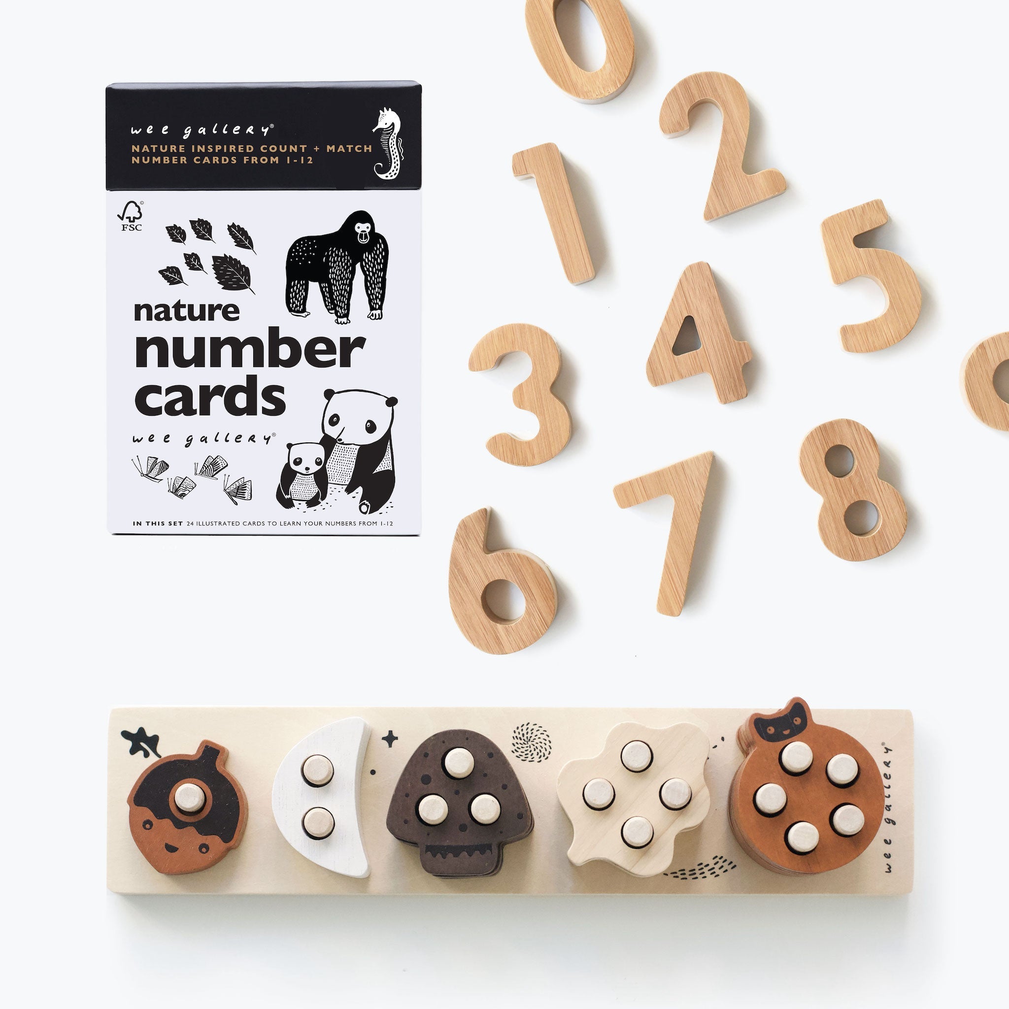 Wee Gallery Counting Adventure Bundle - Eco-Friendly Nature Number ...