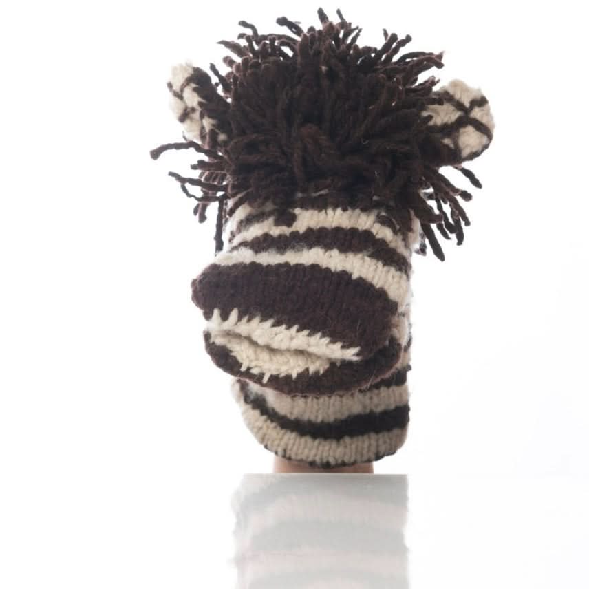 Organic Wool Knit Hand Puppet | Zachary the Zebra – Nature Kids Co.