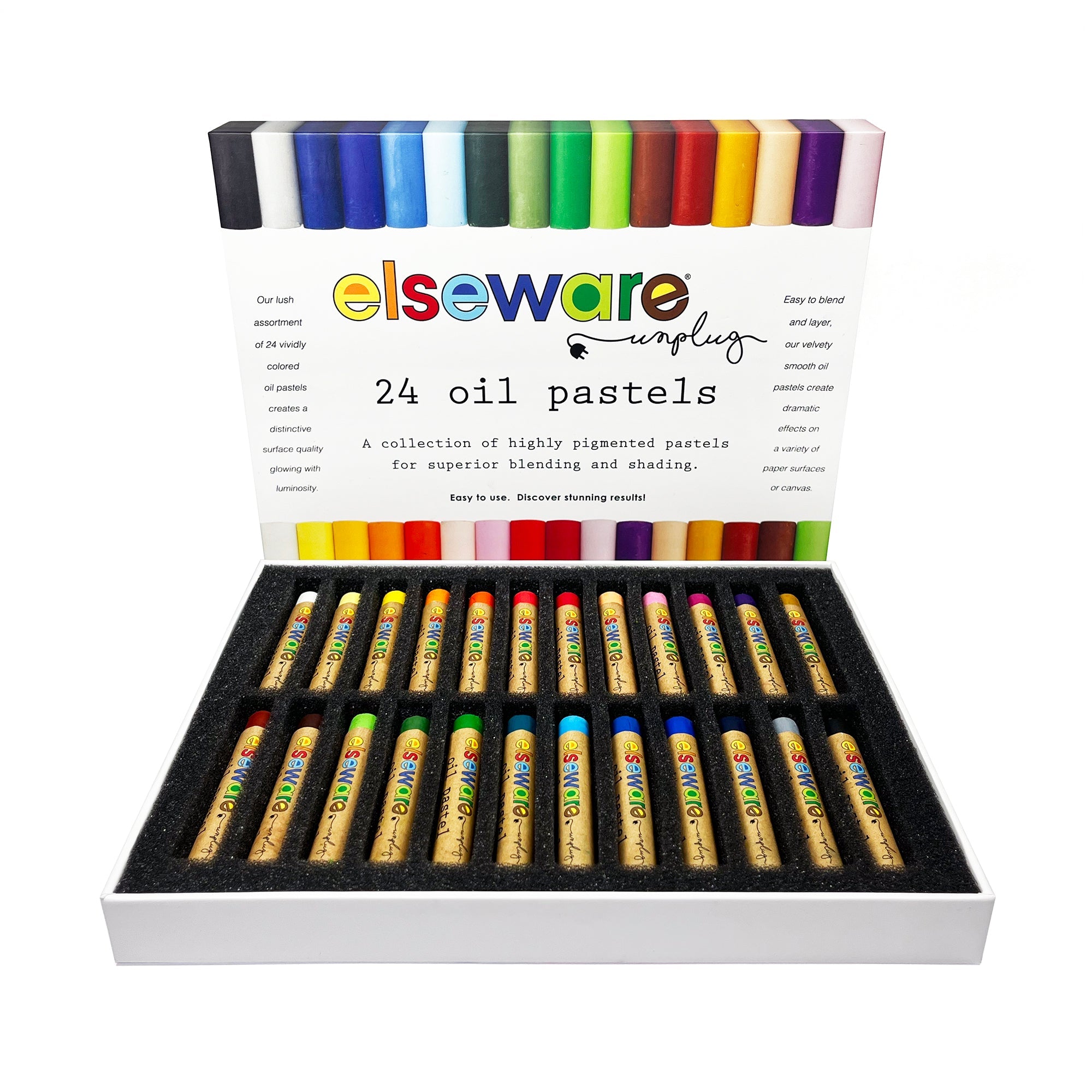 Oil Pastels – Talc-Free – Non-Toxic – 24 Colors – Nature Kids Co.