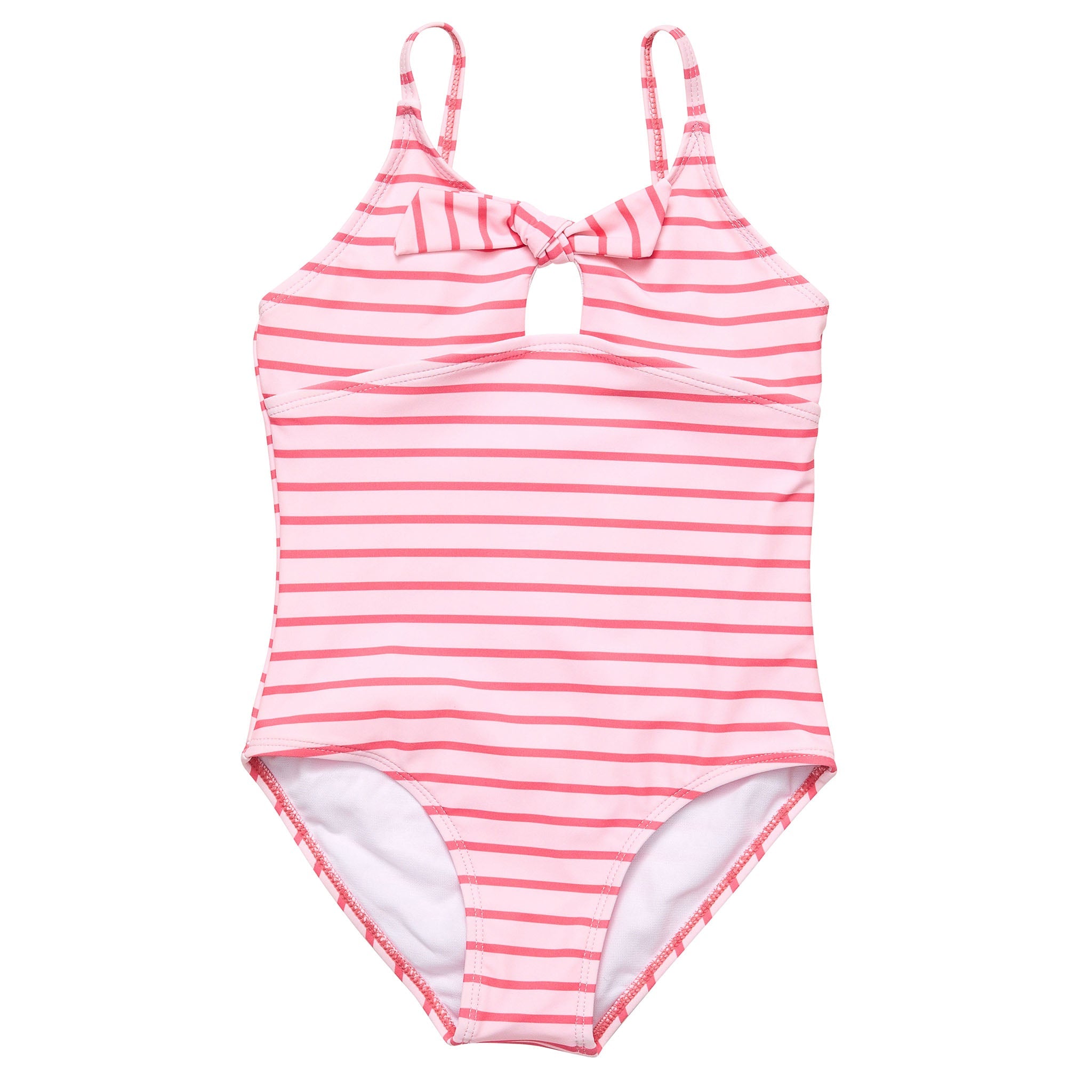 Coral Stripe Sustainable Bow Swimsuit – Nature Kids Co.