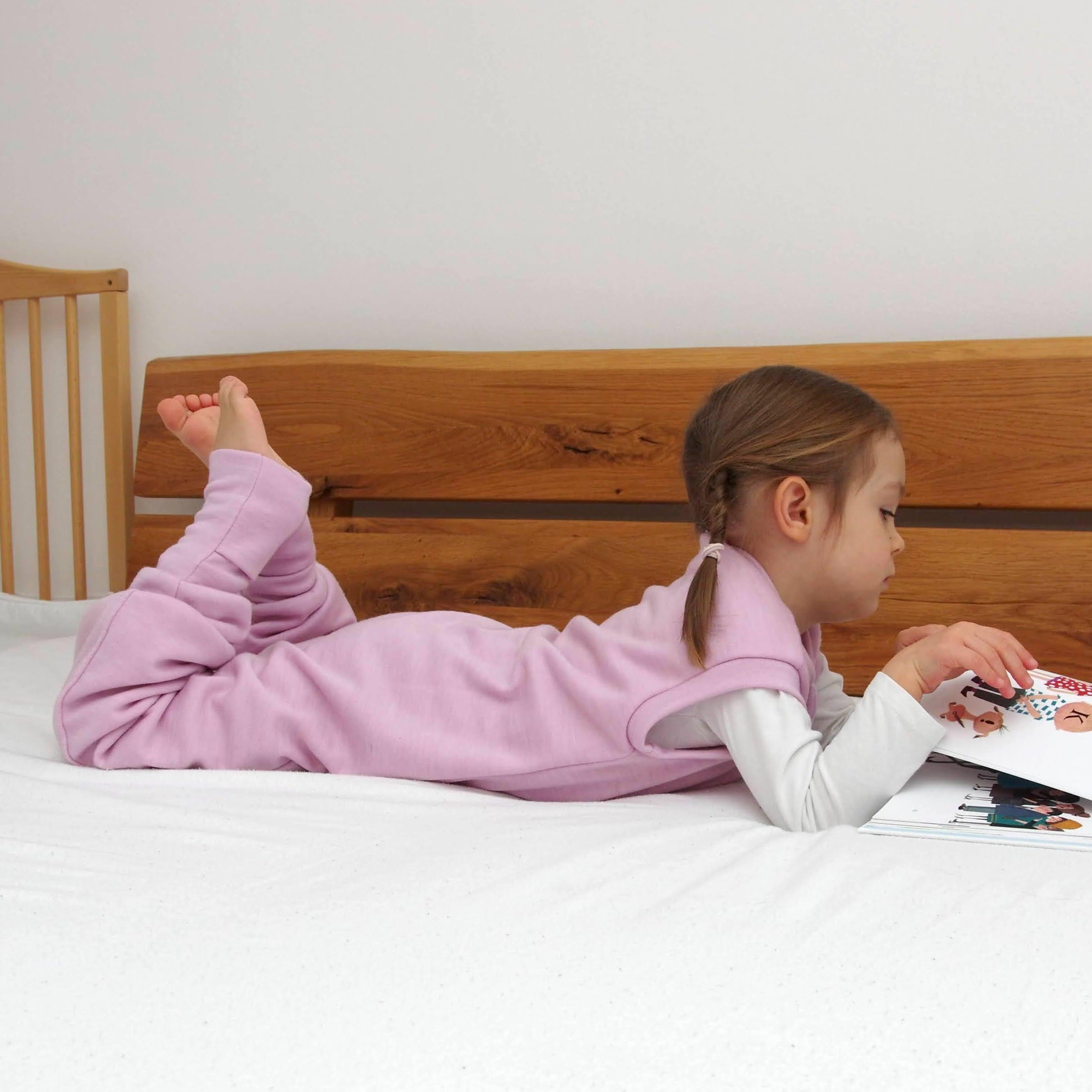 2-LAYER MERINO WOOL SLEEP SACK WITH OPEN LEGS - rose pink – Nature Kids Co.