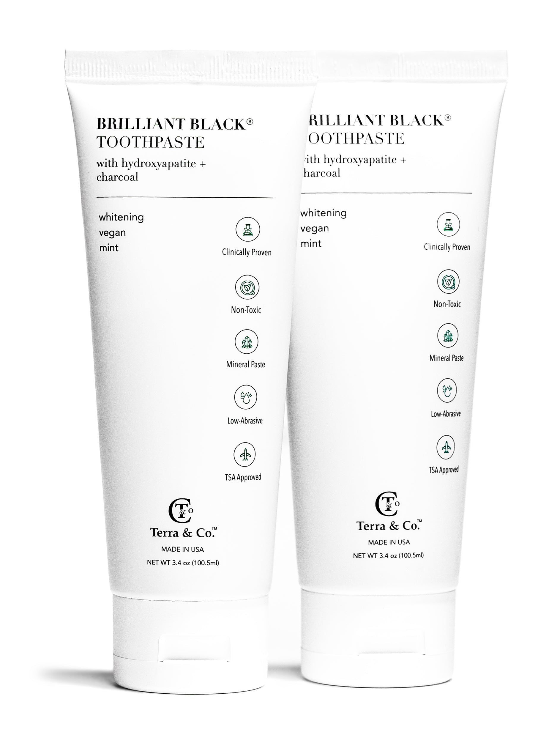 Natural Charcoal Toothpaste + Hydroxyapatite Bundle – Fluoride-Free Wh ...