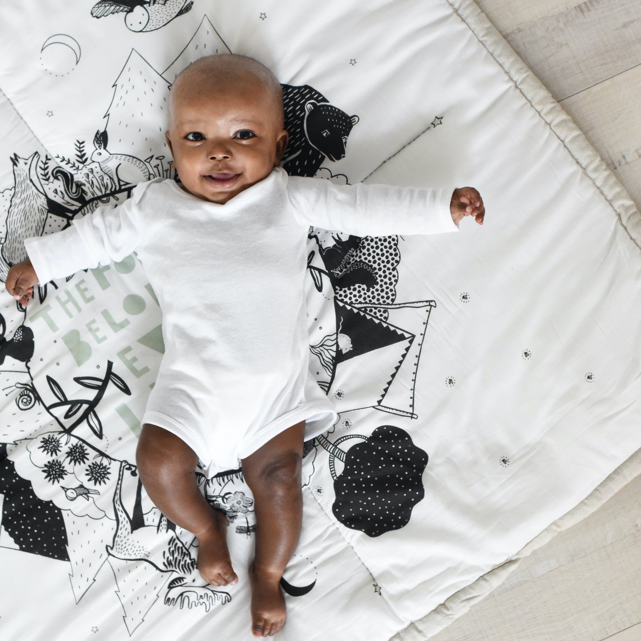 Wee Gallery Organic Cotton Reversible Playmat - Eco-Friendly Baby Play ...